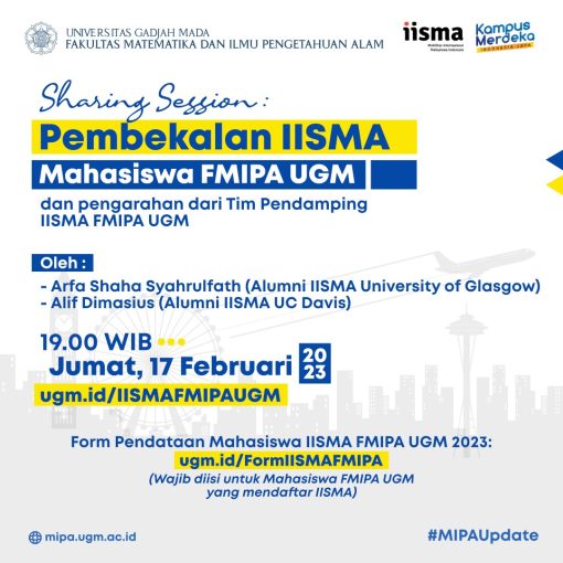 PEMBEKALAN IISMA MAHASISWA FMIPA UGM – Departemen Kimia FMIPA UGM